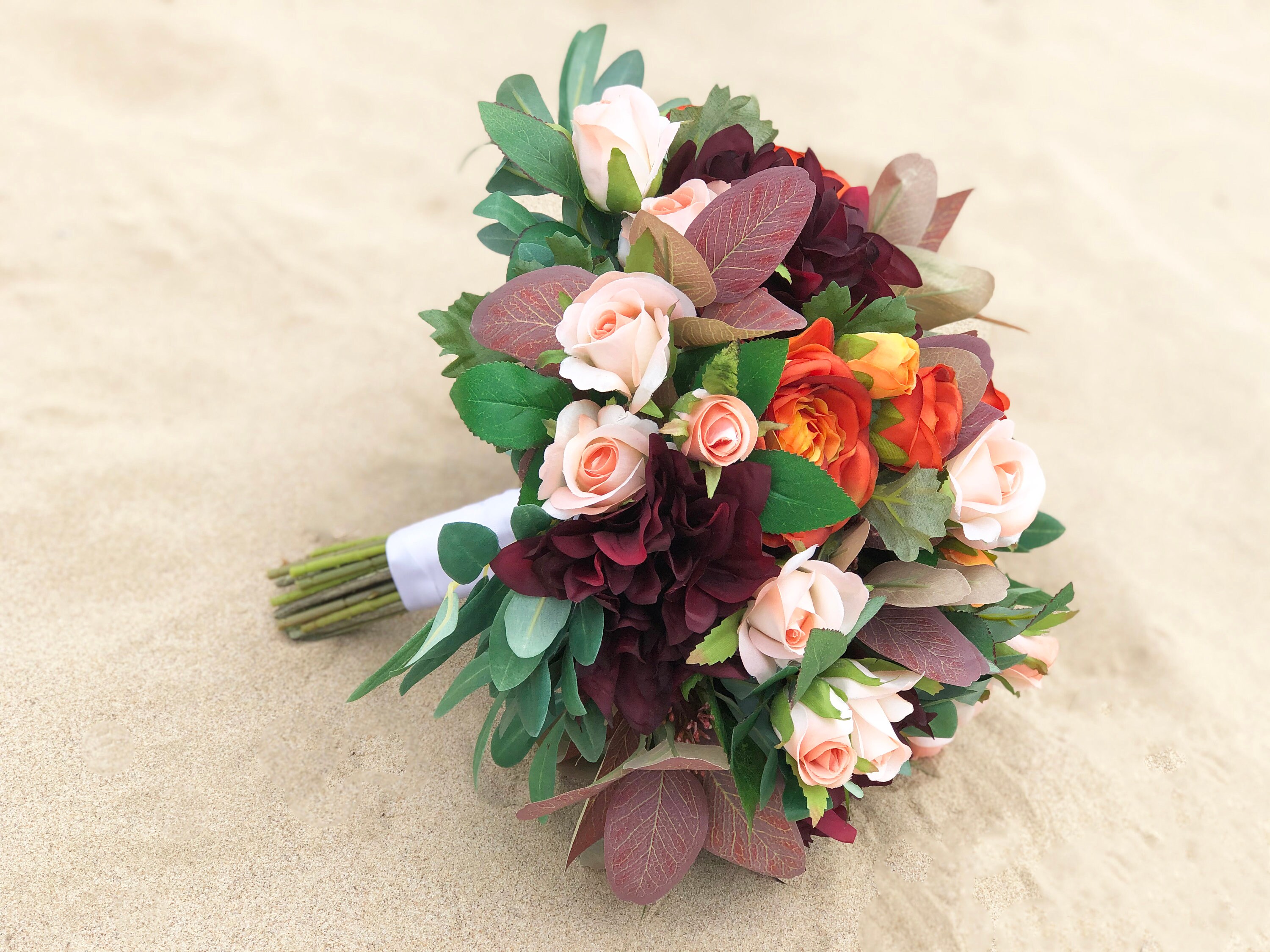 Autumn Wedding Bouquet Fall Bridal Bouquet large Rose | Etsy