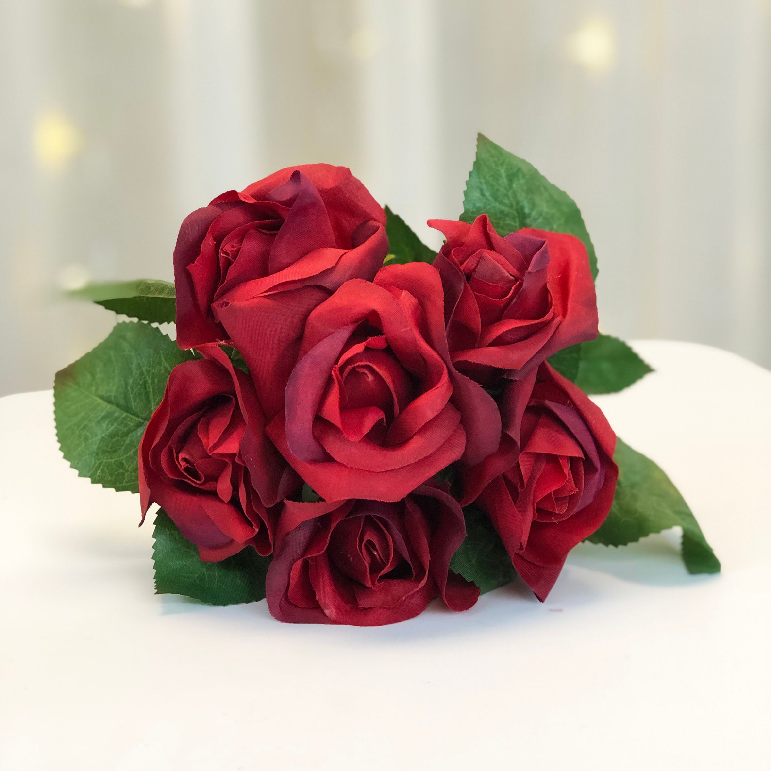 Wedding Bouquet Bridal Bouquet Red Rose Bouquet Flower | Etsy