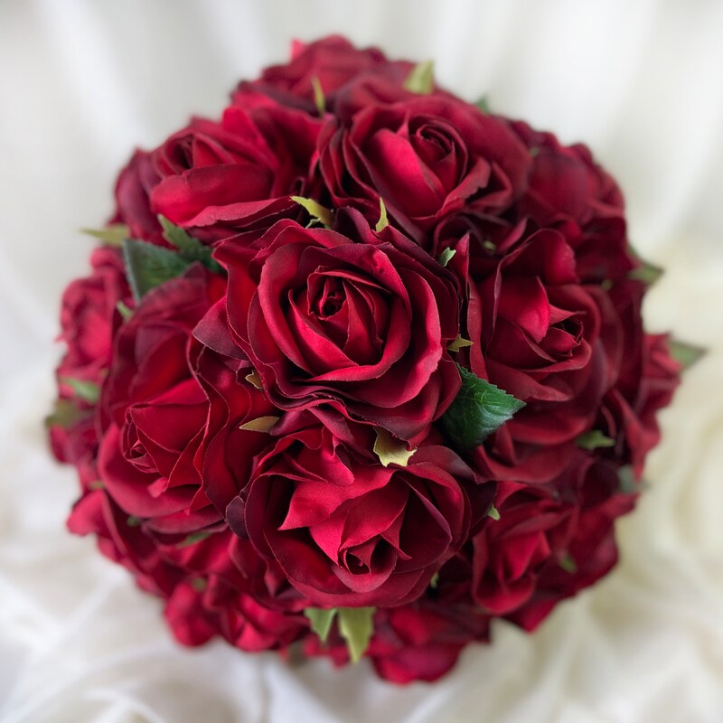 Red Bridal Bouquet - Etsy