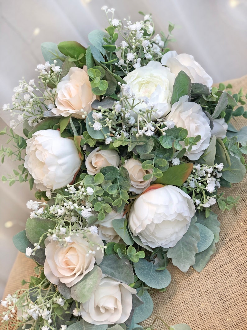 Cascade Bridal Bouquet Collection Ivory Blush Babies - Etsy
