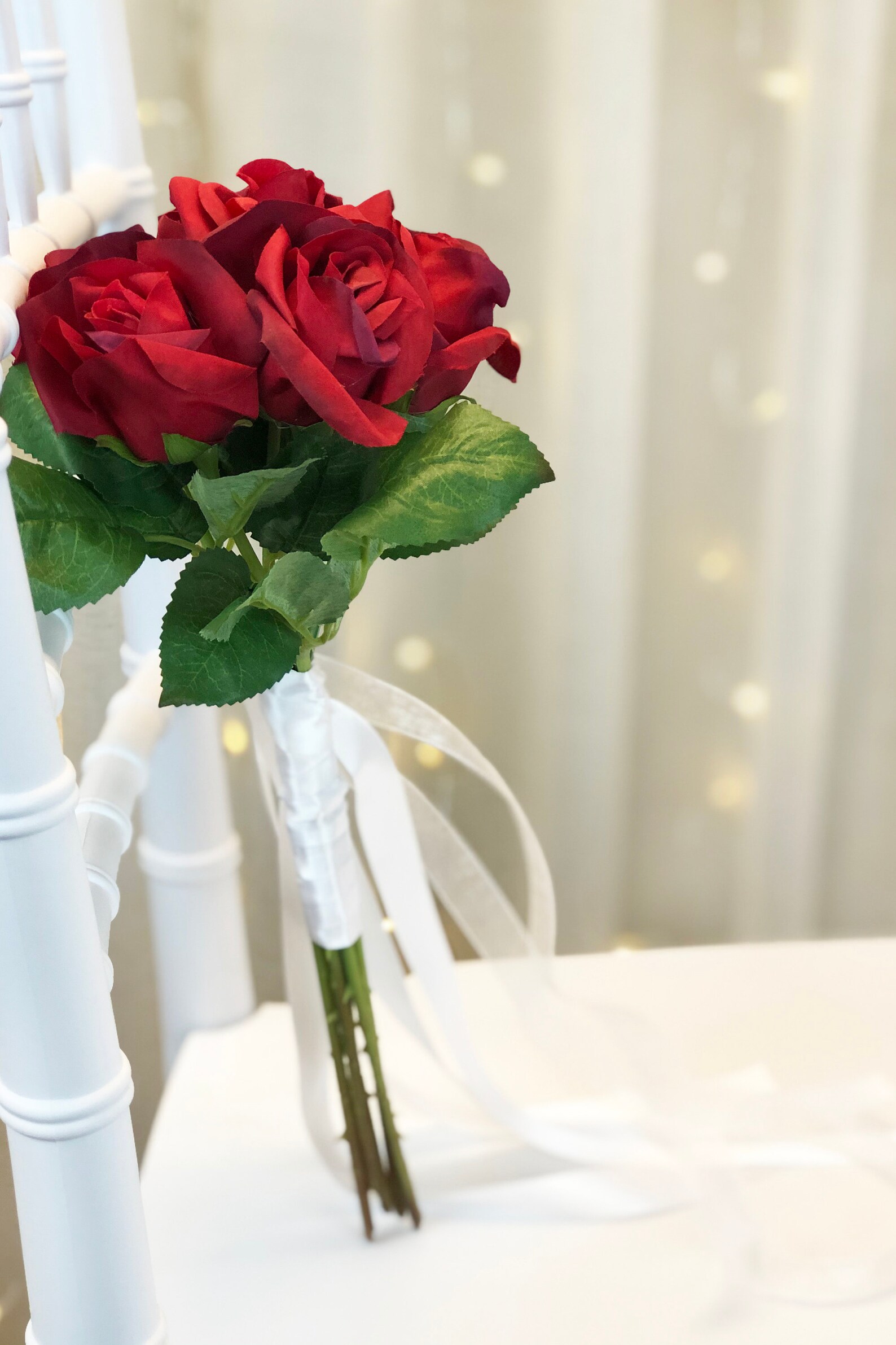 Wedding Bouquet Bridal Bouquet Red Rose Bouquet Flower | Etsy