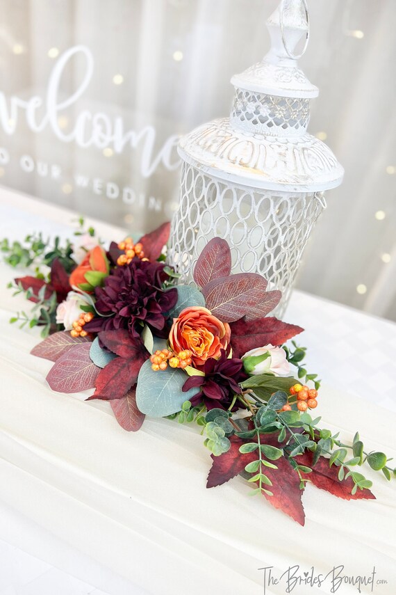 AUTUMN Wedding Arch Flowers Wedding Backdrop Sweetheart - Etsy