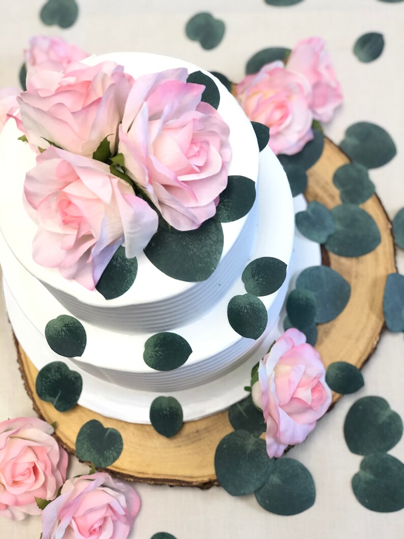 Pink Silk Rose Cake Flowers Wedding Reception Decoration - Etsy