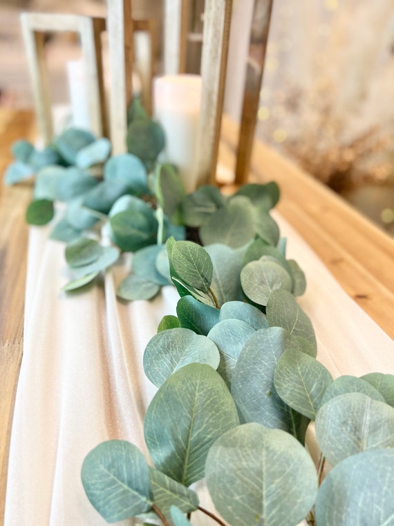 Eucalyptus Garland Wedding Centerpiece Decoration 55in - Etsy