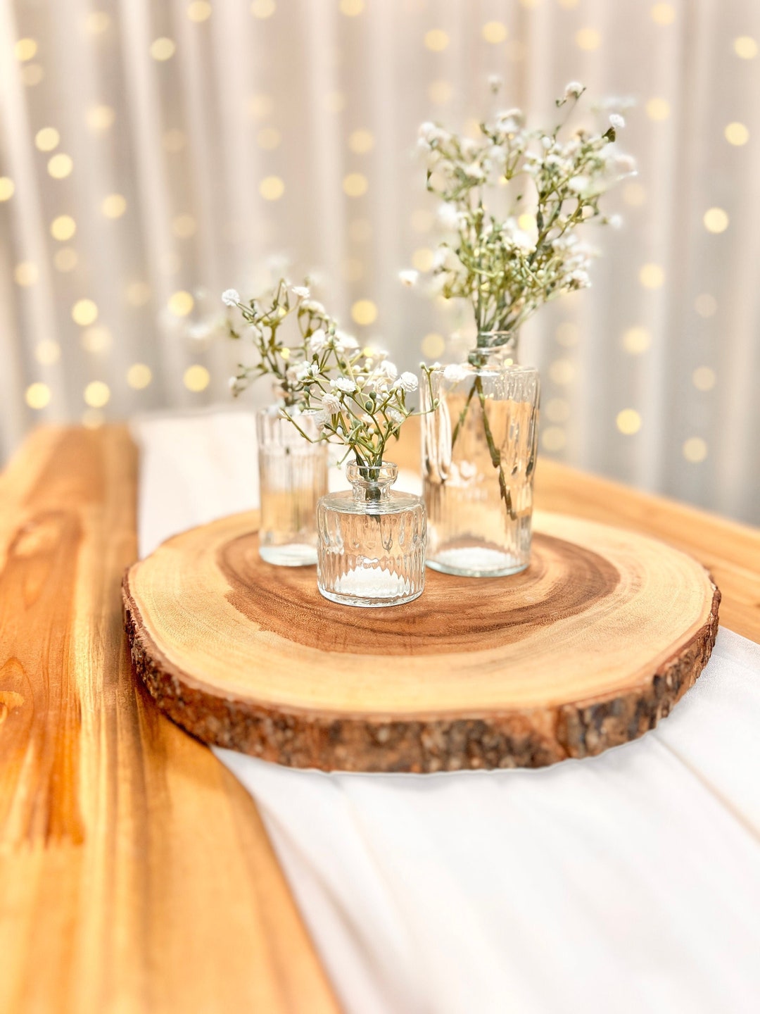 Babys Breath Centerpiece | Artificial Flowers for Bud Vase Wedding ...