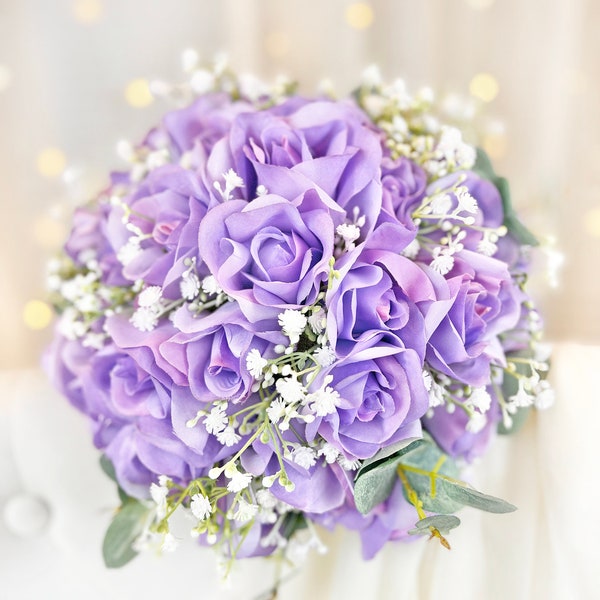 Lavender Bridal Bouquet - Etsy