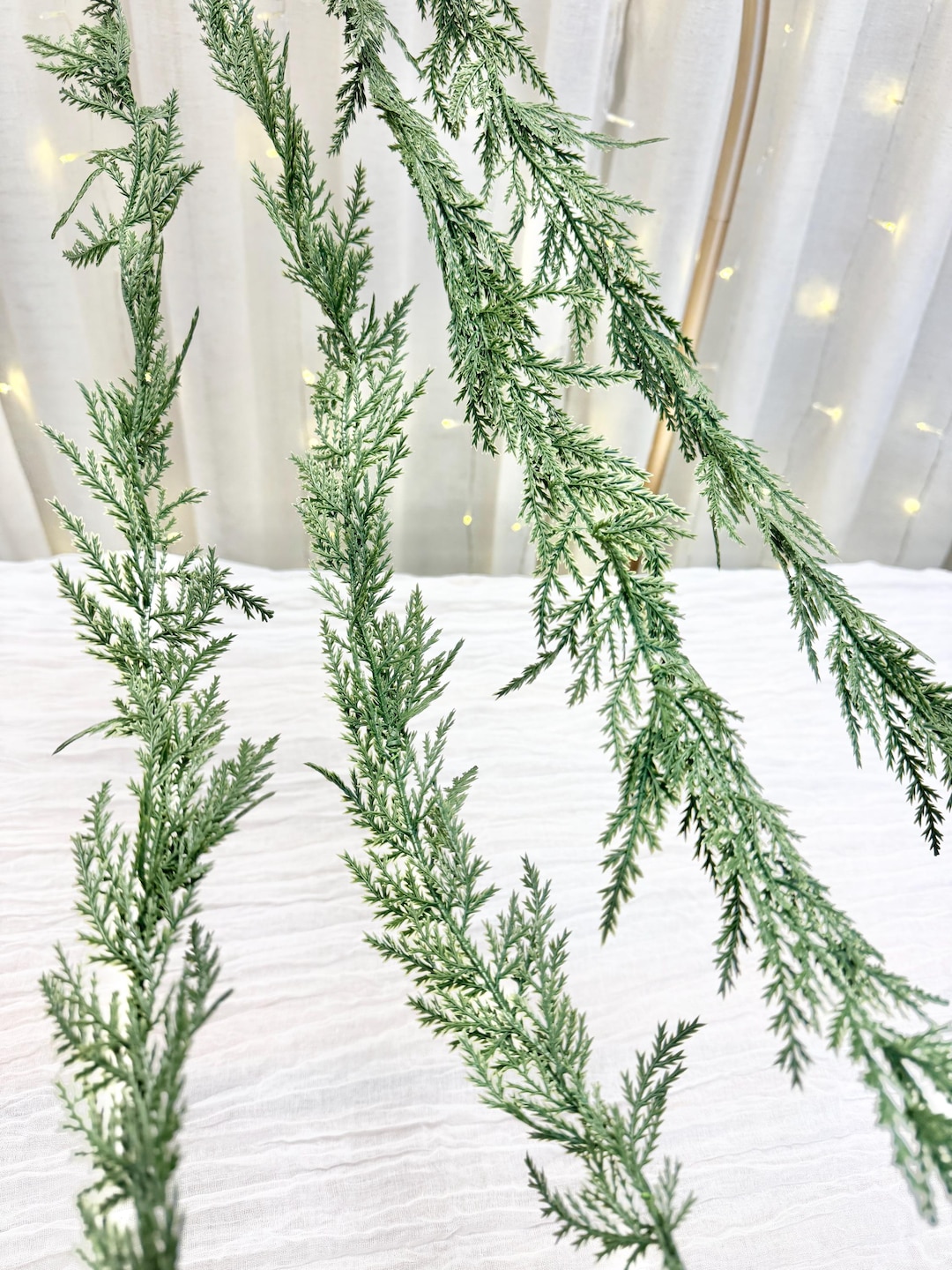 Cedar Pine Garland Thin - Christmas Decor- Customize Length 4-20ft - Etsy