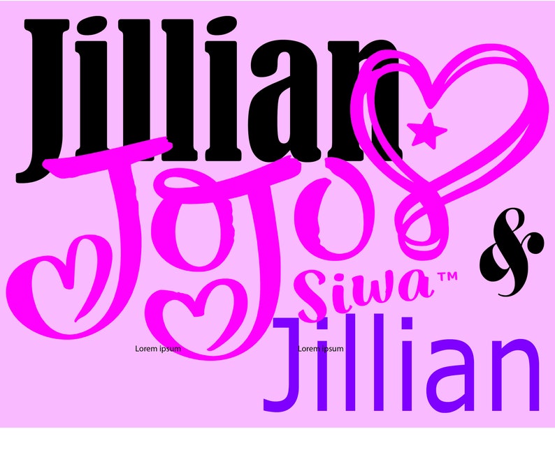 JOJO SIWA Name Sign Jojo Sign Siwa Sign Jo Jo Siwa and Name | Etsy UK