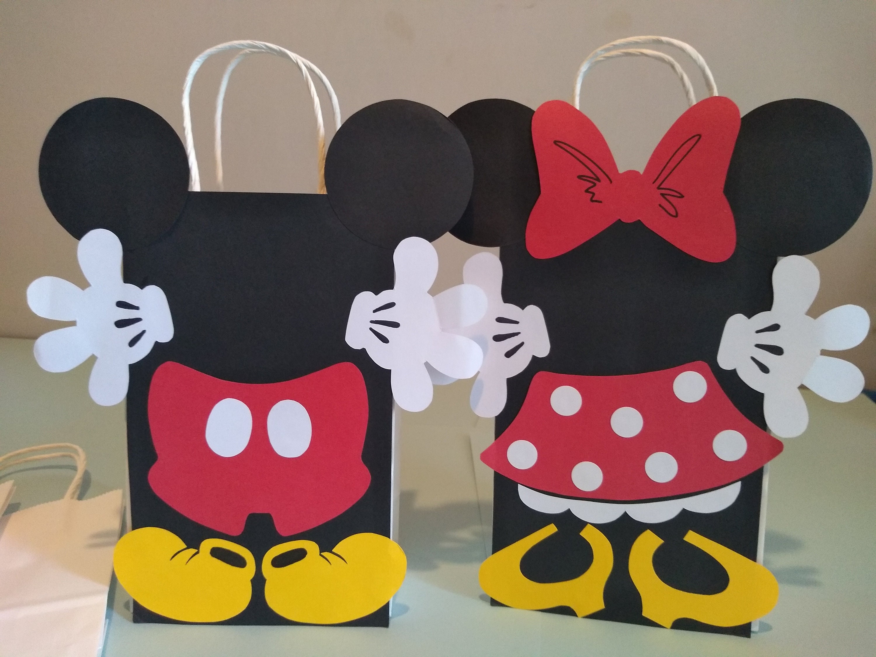 MICKEY MOUSE Bags Favor Party Bags Loot Bags Goody Bags | Etsy