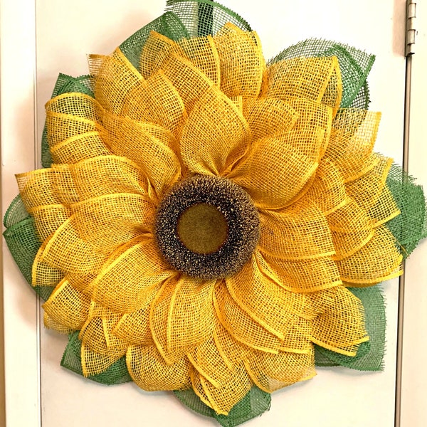 Summer Burlap Wreath - Etsy