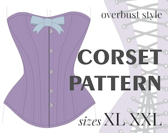 Overbust Corset Pattern | Etsy