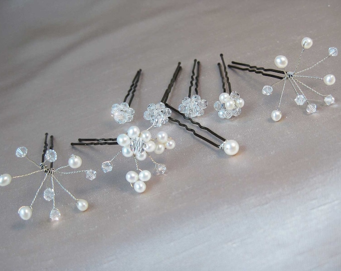Bridal Hair Pin Set - Etsy