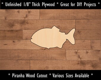 Fish Laser Cut Out Unfinished Wood Shape Craft Supply FSH5 - Etsy