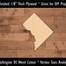 State Shape: WASHINGTON DC District of Columbia Laser Cut Unfinished ...