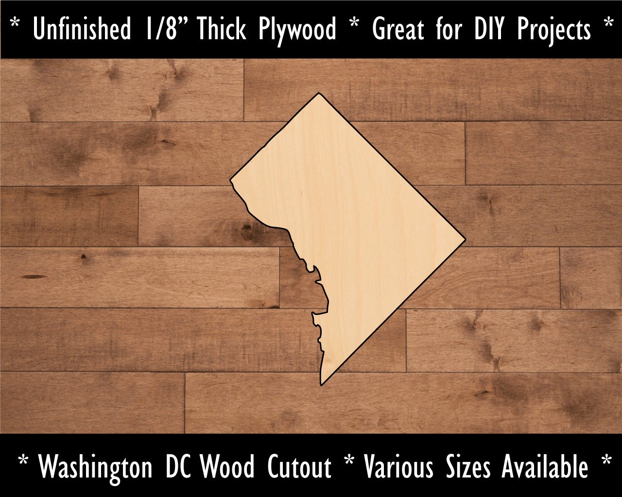 State Shape: WASHINGTON DC District of Columbia Laser Cut | Etsy