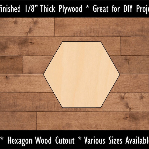 Hexagon Cut Out Shapes - Etsy