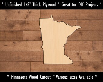 Minnesota Cut Out - Etsy