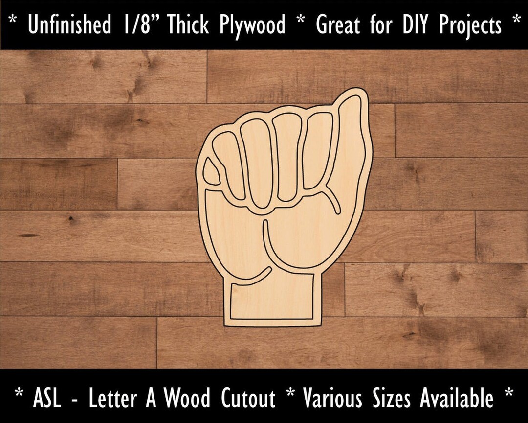 American Sign Language Shapes & Letters: a Laser - Etsy