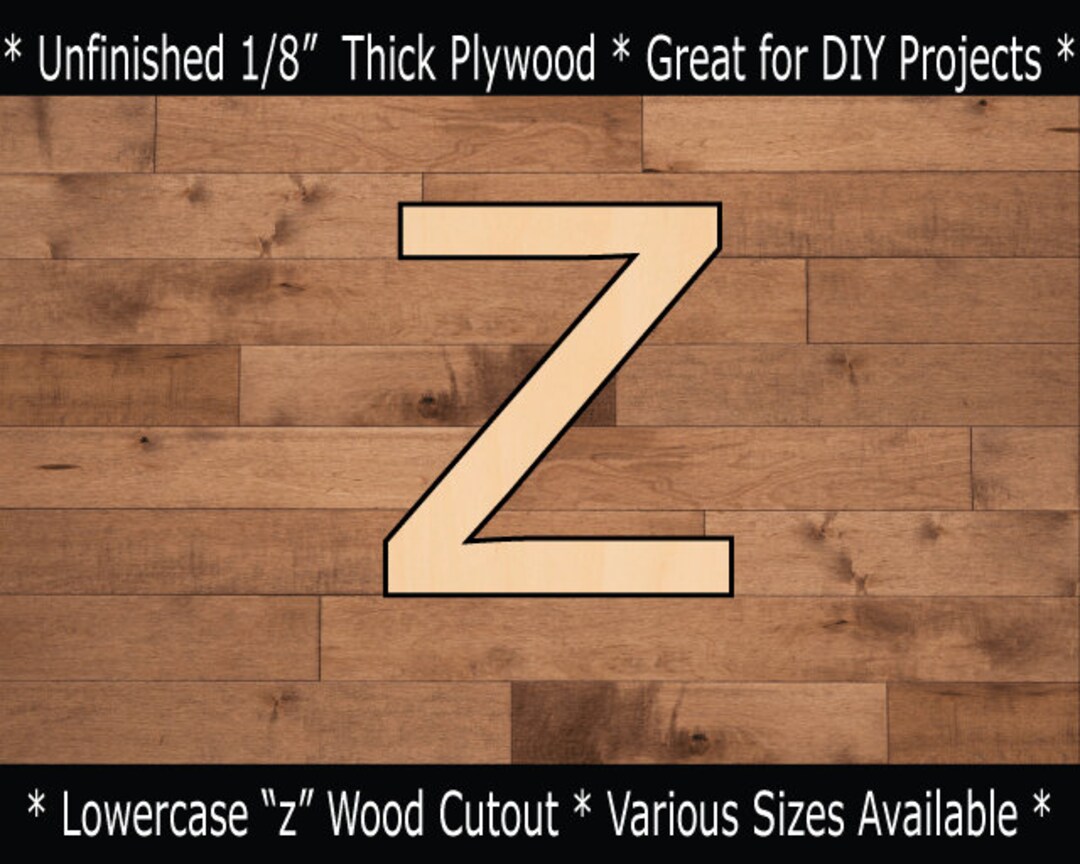 Alphabet Letters Shapes: LOWERCASE z Laser Cut - Etsy