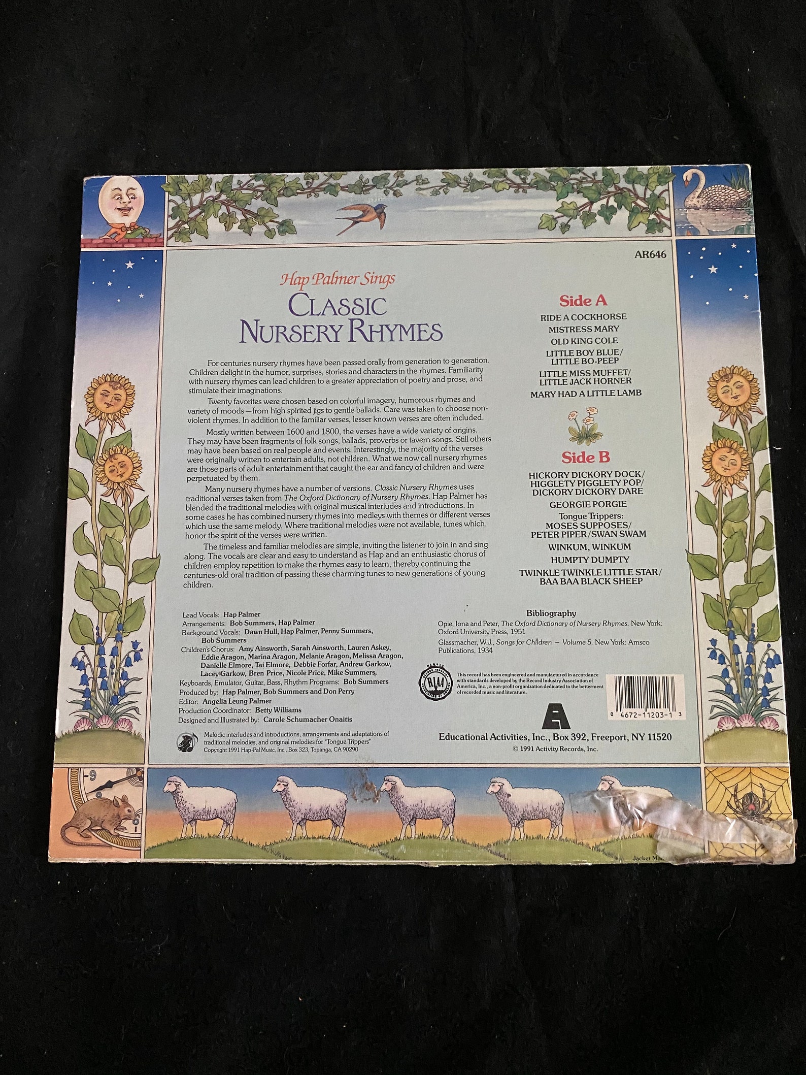 Vintage Children's Record: Hap Palmer Sings Classic - Etsy