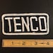 Vintage Tenco Construction Company Logo Sew-on Patch - Etsy