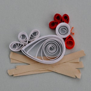 Quilled Chicken | Etsy