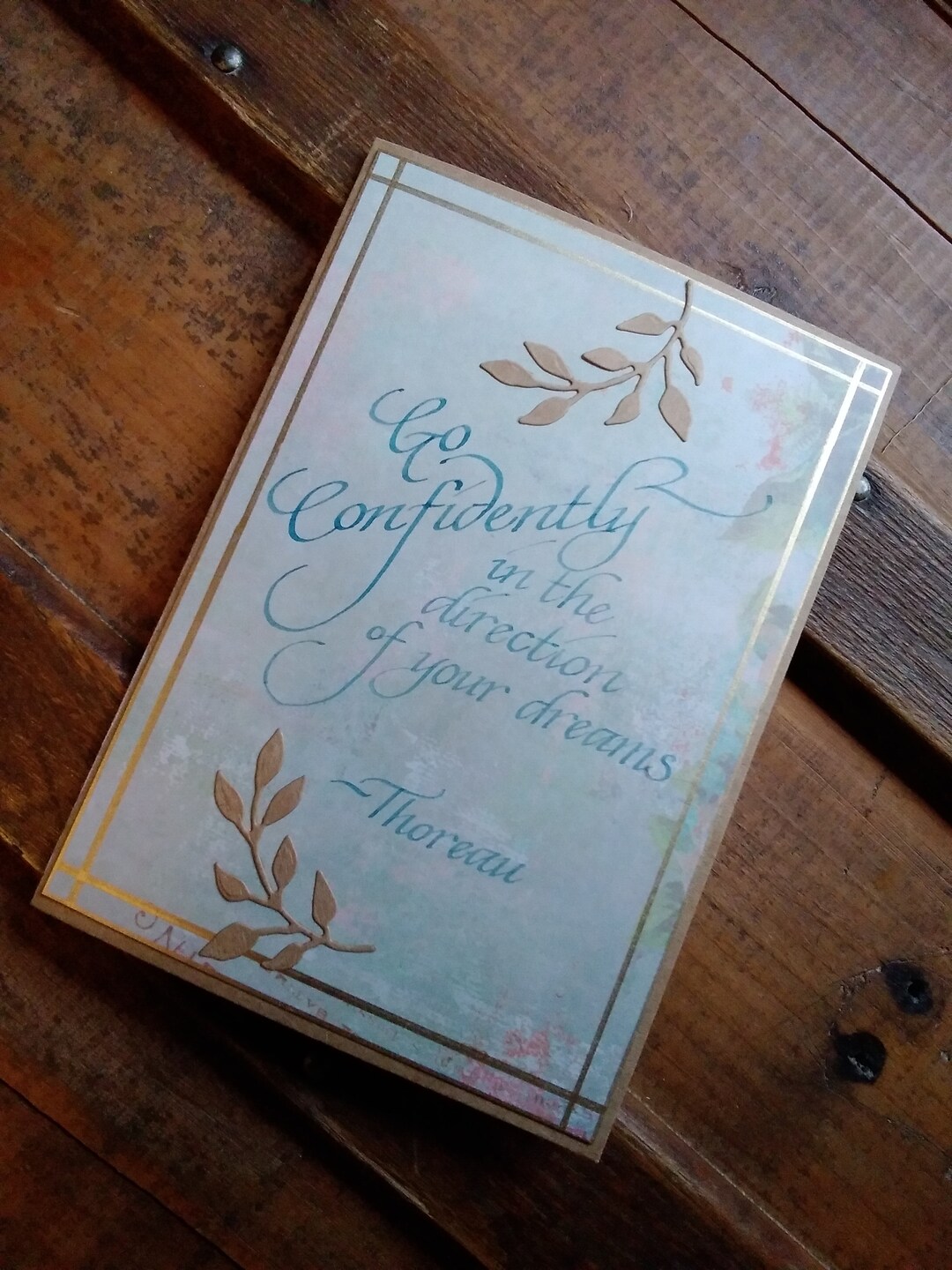 Graduation Card - Hand Lettered Greeting Card and Envelope - Etsy