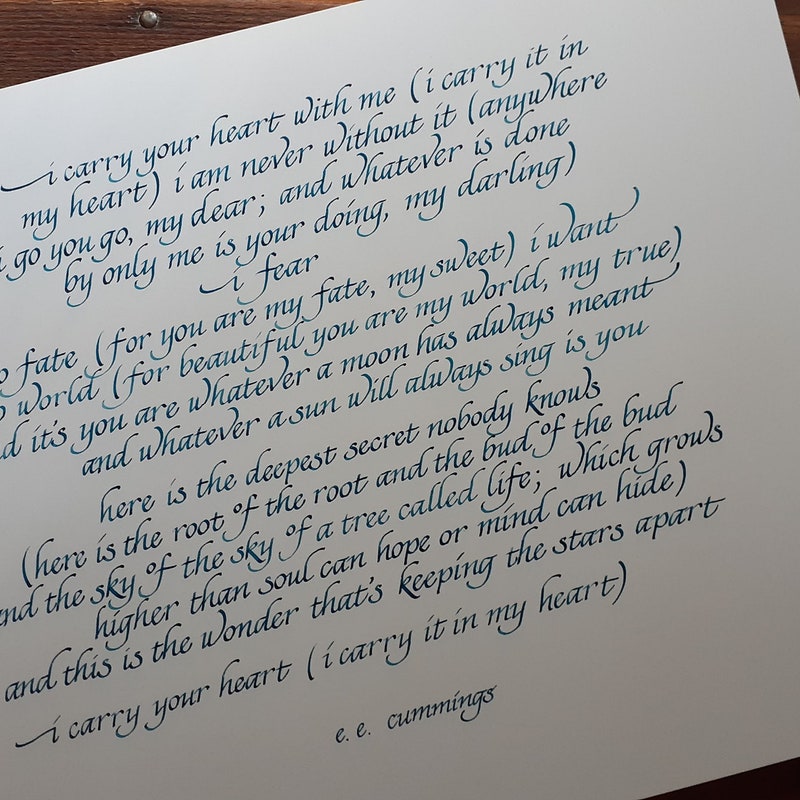 Calligraphy Service - Etsy