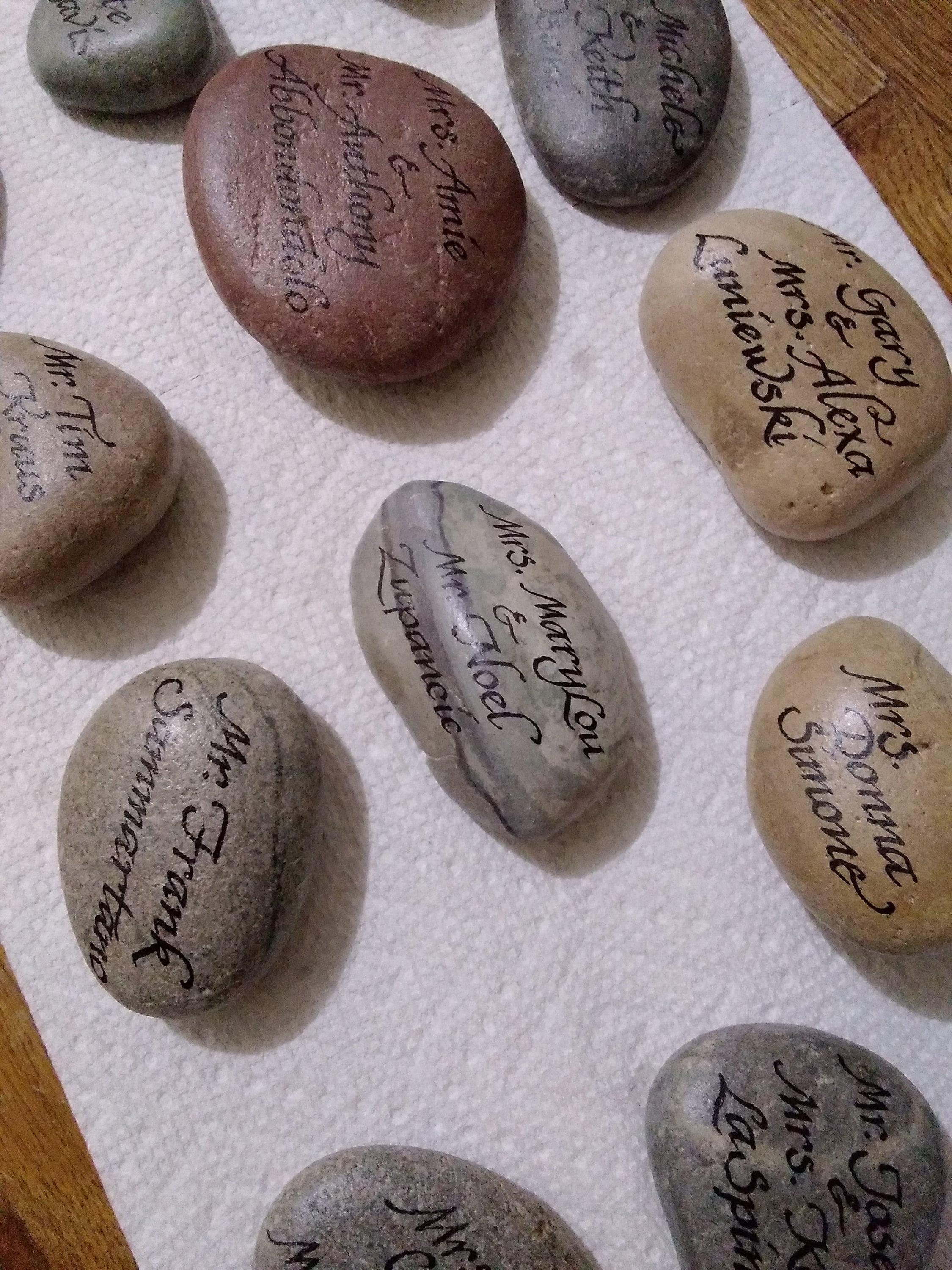 Wedding Favors - Custom Party Stones - Custom Painted Rocks - Party ...