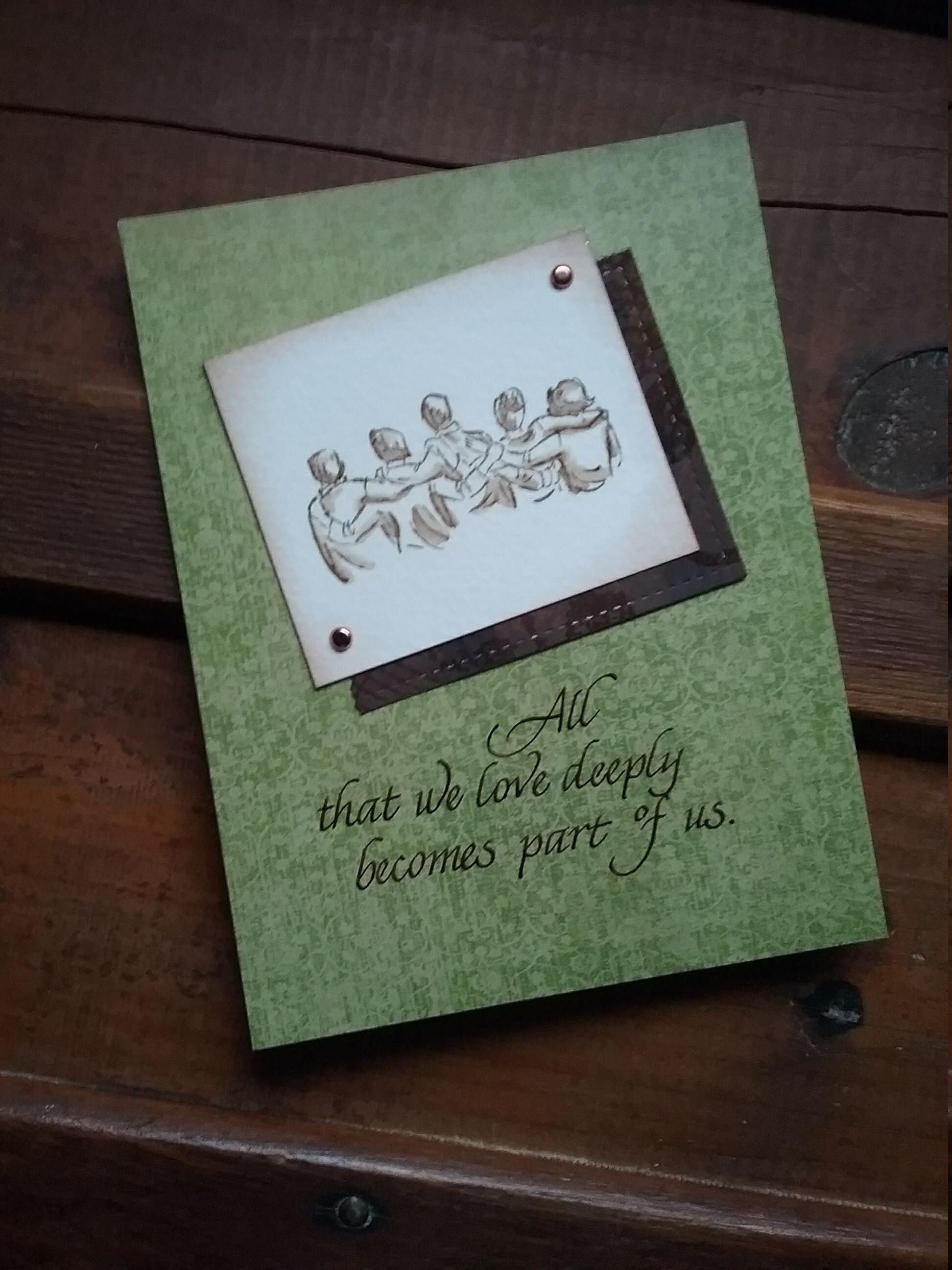 Calligraphy Greeting Card Thank You Card Friendship Card Support and ...