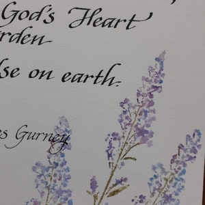 Hand Calligraphed Poem-gardener Gift - Etsy