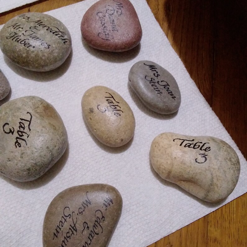 Wedding Favors - Custom Party Stones - Custom Painted Rocks - Party ...