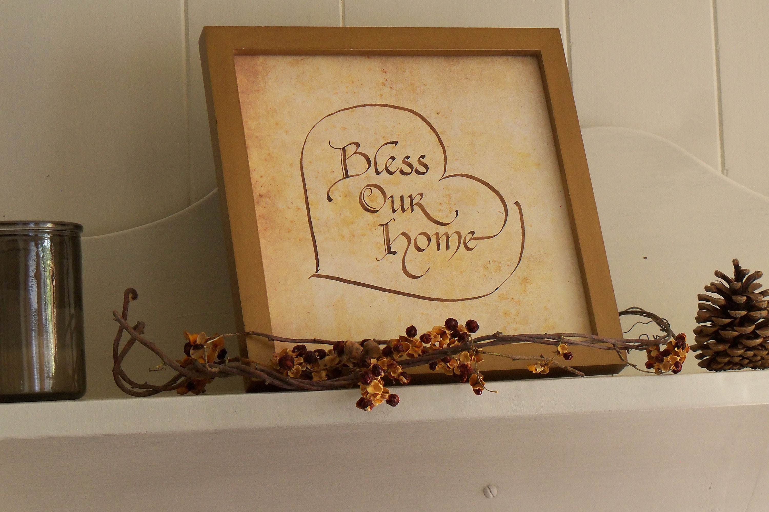 Hand Calligraphy Home Blessing Sign - Etsy