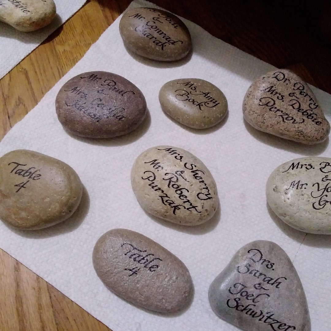 Wedding Favors - Custom Party Stones - Custom Painted Rocks - Party ...