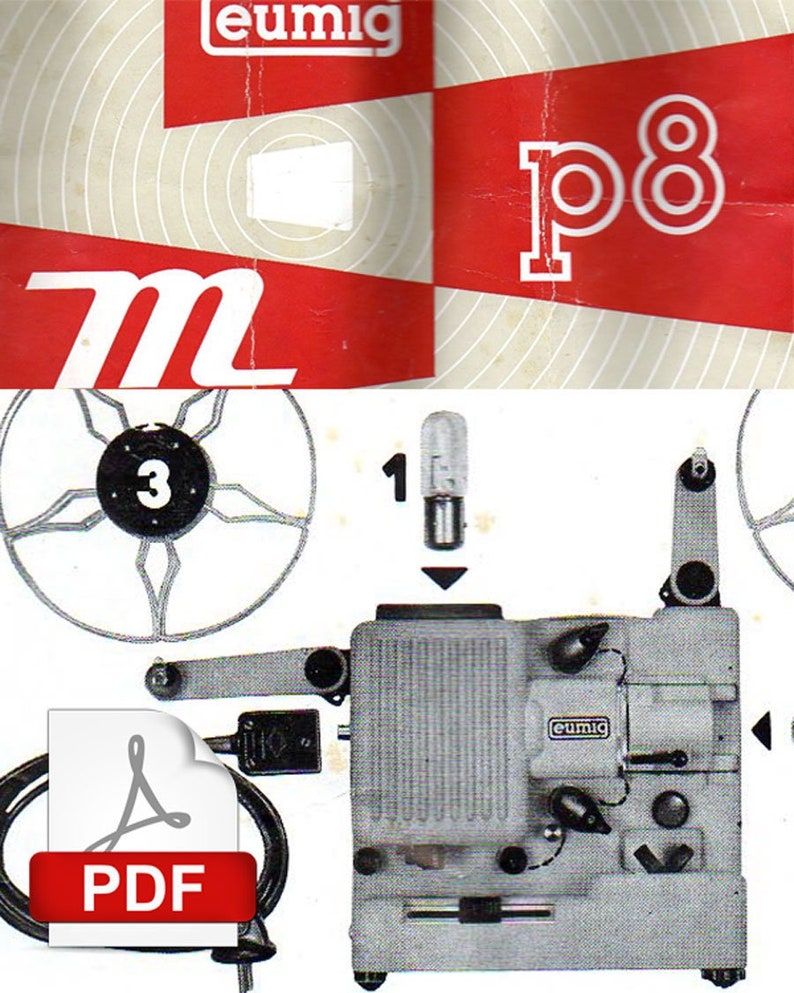 Eumig P8 M 8mm - Standard 8 Projector Manual - PDF Download - Etsy