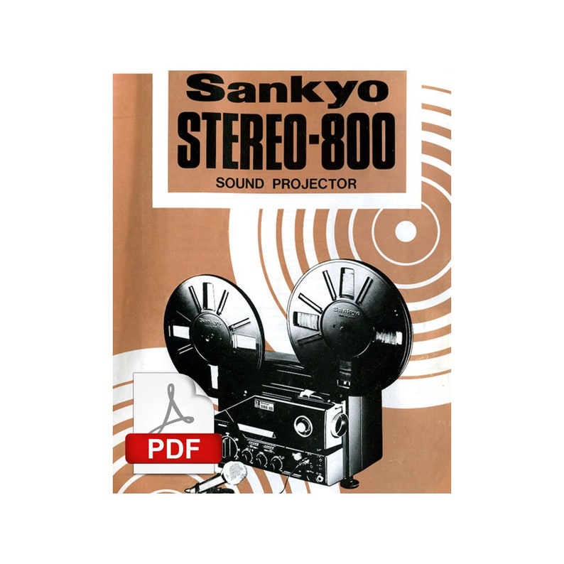 Sankyo Stereo 800 Super 8mm Projector Manual - PDF Download - Etsy