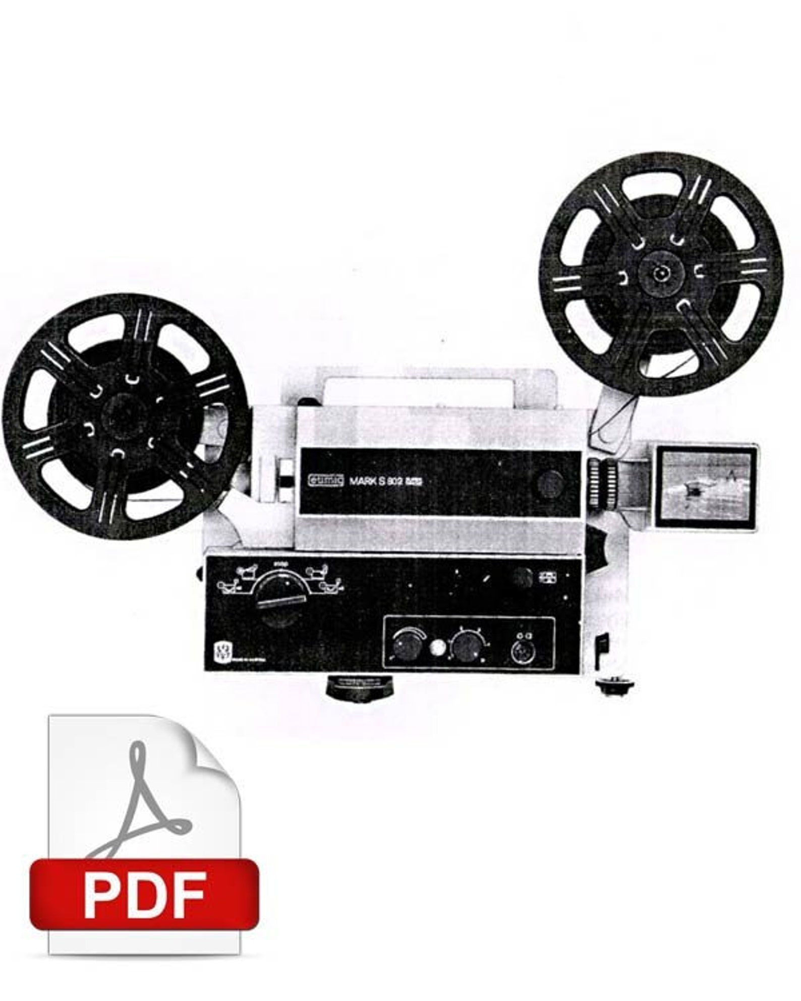 Eumig Mark S 802 / 802D Dual 8mm Projector Manual - PDF Download - Etsy
