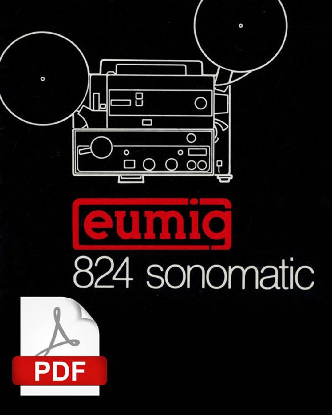 Eumig 824 Sonomatic Dual 8mm Sound Projector Manual - PDF Download - Etsy