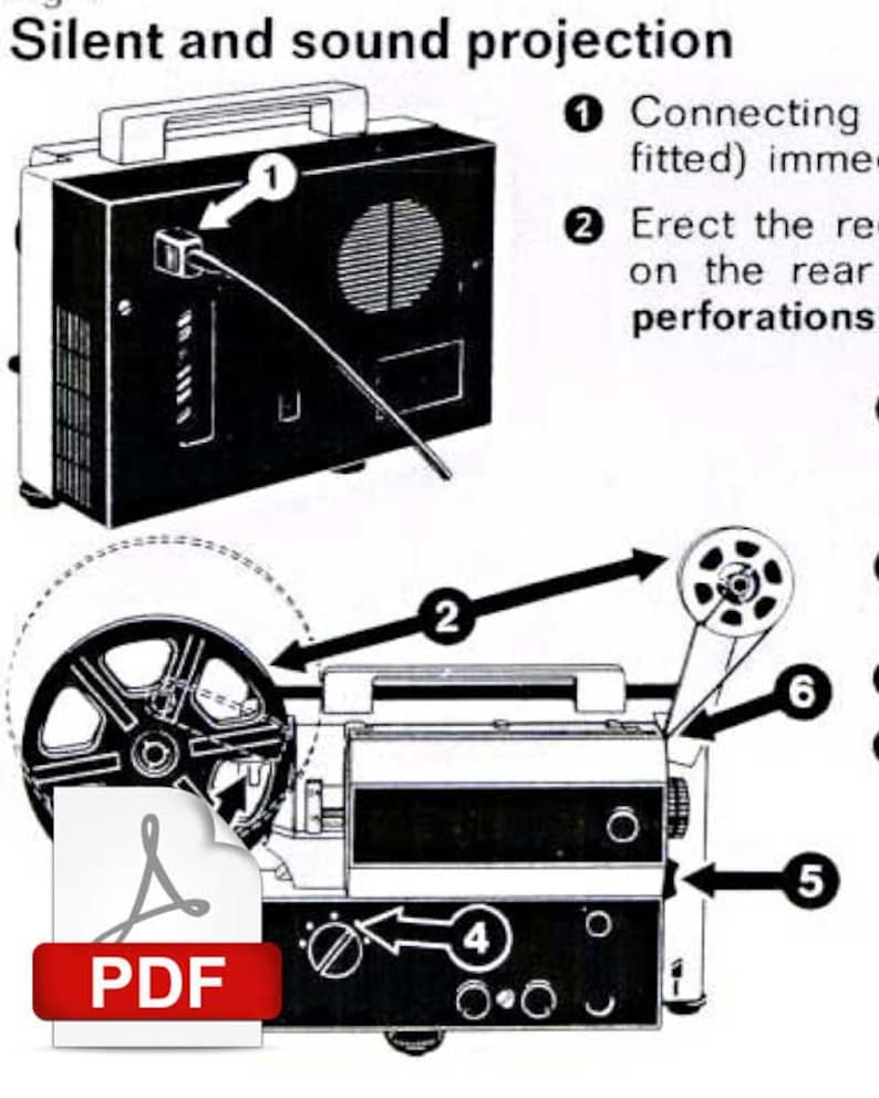 Eumig Mark S 802 / 802D Dual 8mm Projector Manual - PDF Download - Etsy