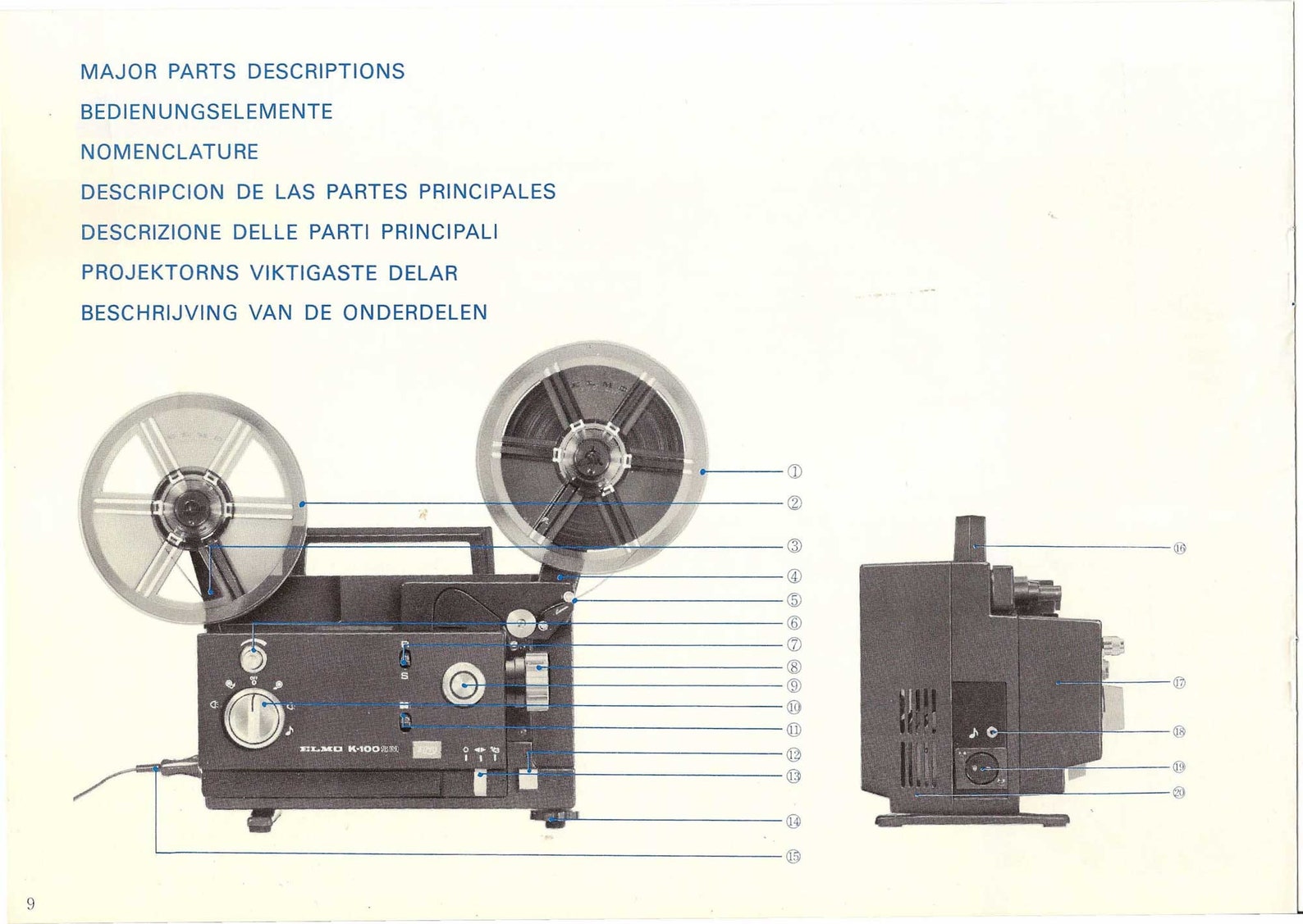 ELMO K 100 Dual 8mm SM Projector Manual - PDF Download - Etsy