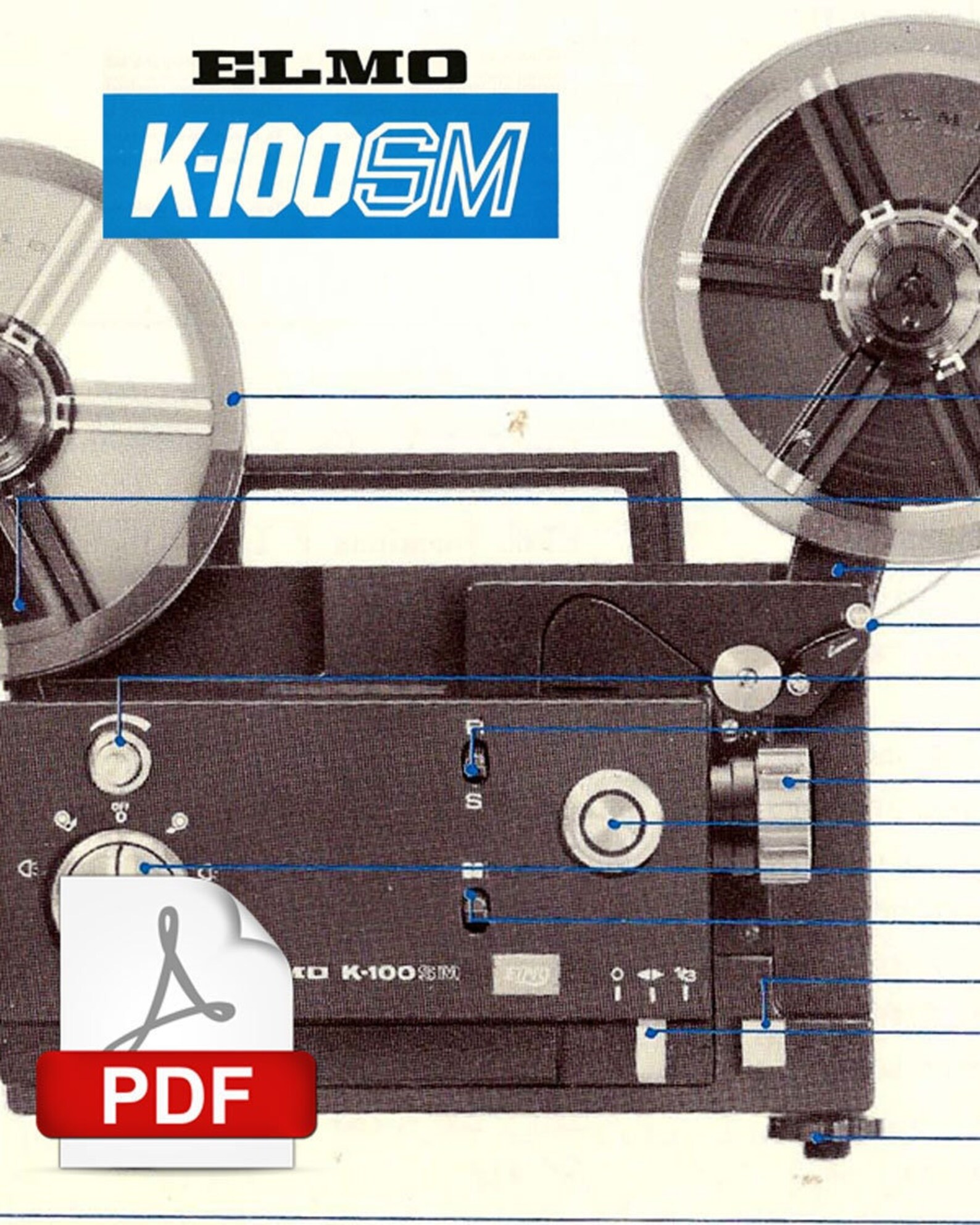 ELMO K 100 Dual 8mm SM Projector Manual - PDF Download - Etsy