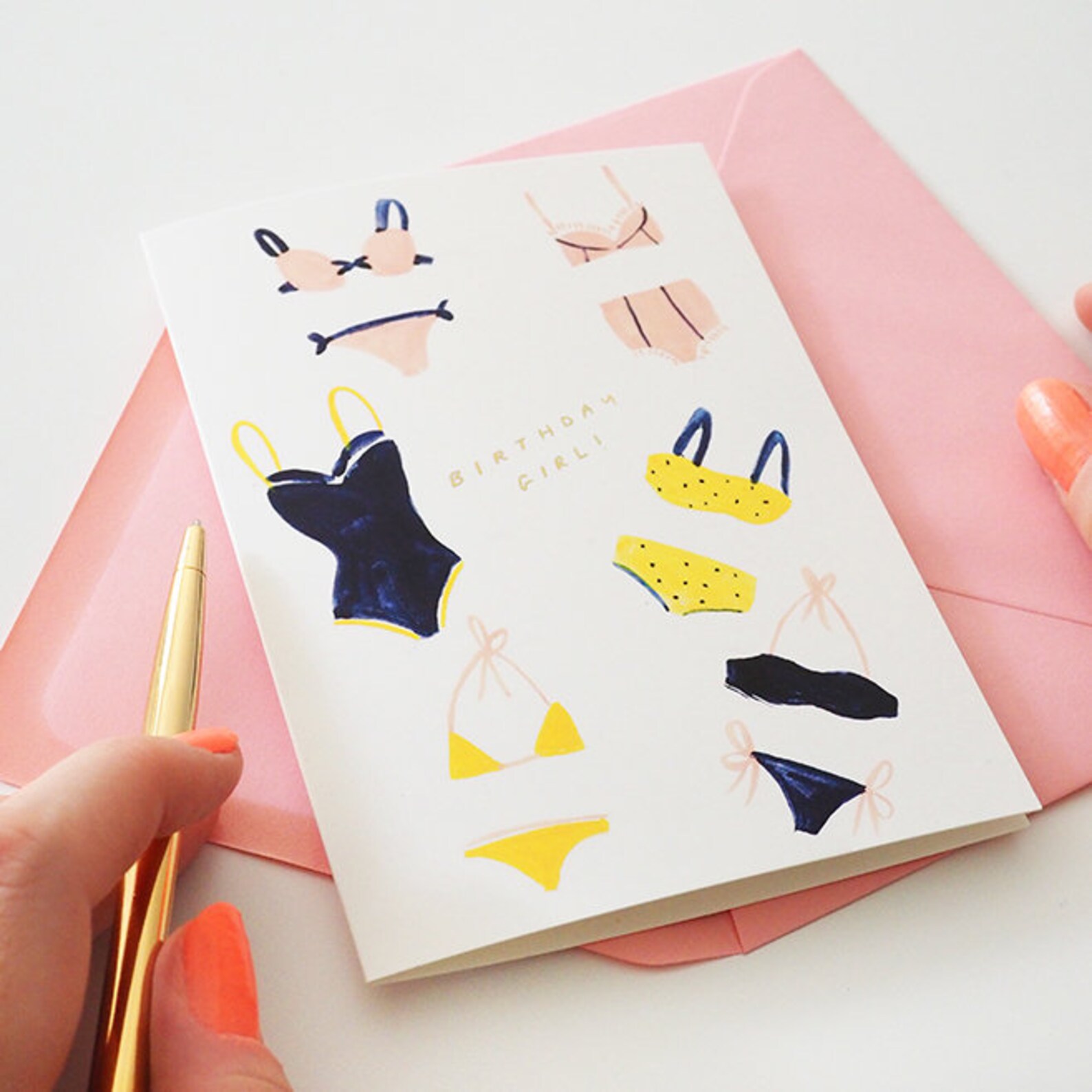 Birthday Bikini Card - Etsy