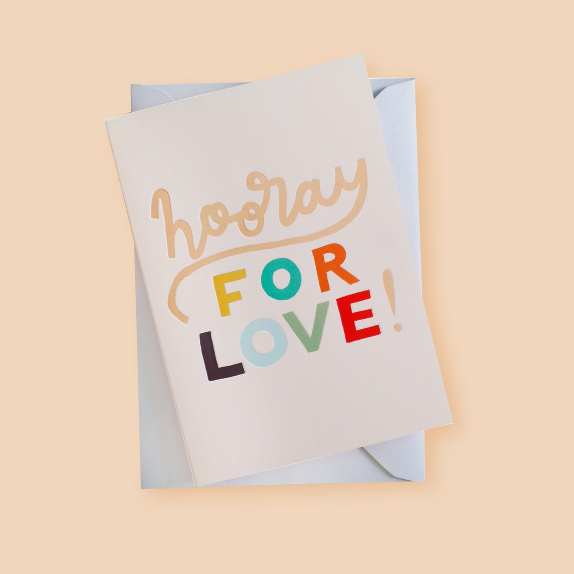 Hooray for Love Wedding/engagement Card - Etsy