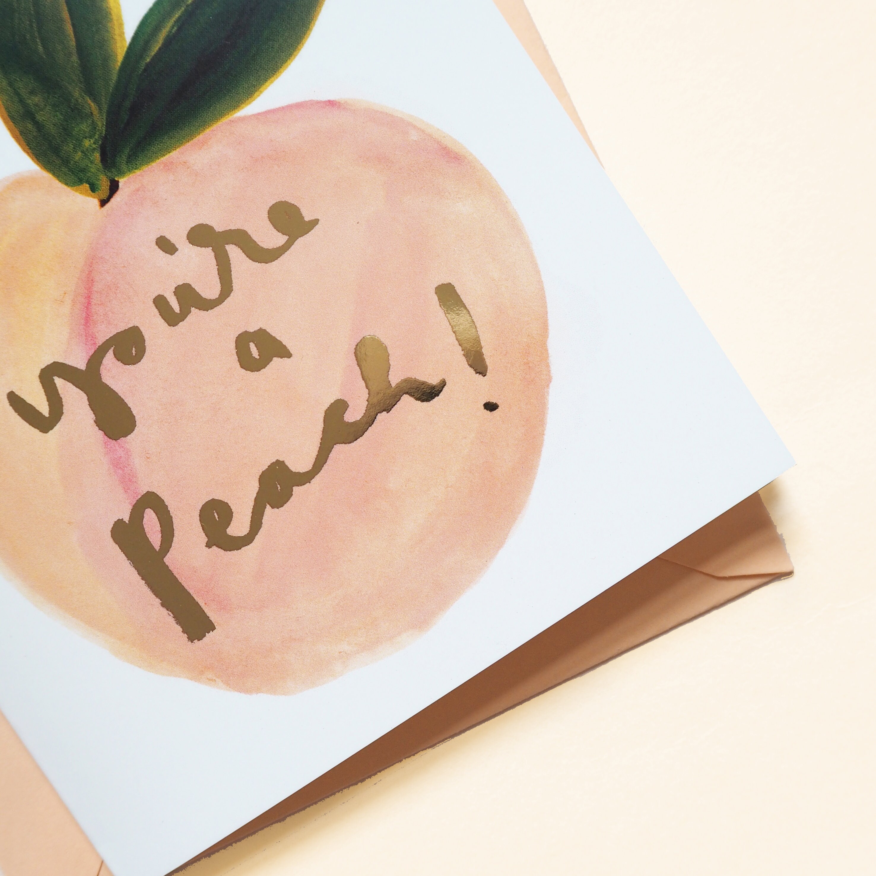 You're A Peach Thank You Card - Etsy UK