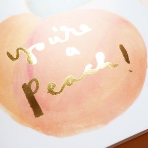 You're A Peach Thank You Card - Etsy