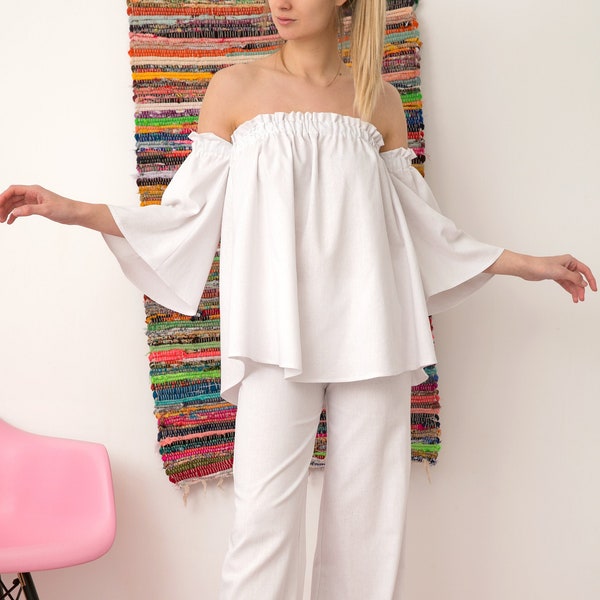 Women Linen Set - Etsy