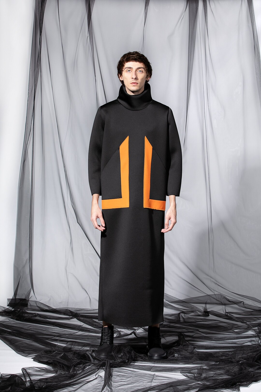 Neoprene Robe for Man, Futuristic Clothing for Men, Dress for Men ...
