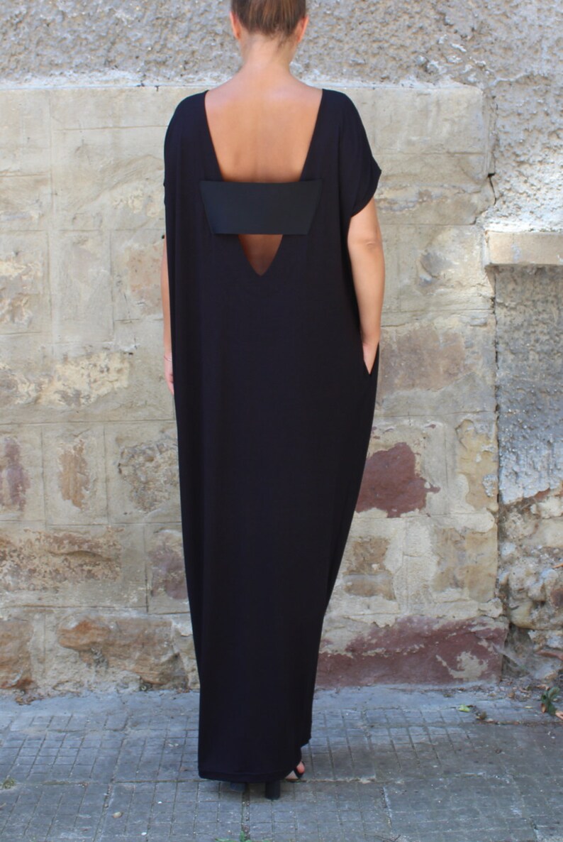 Open Back Dress Oversize Dress With Open Back Sleeveless - Etsy