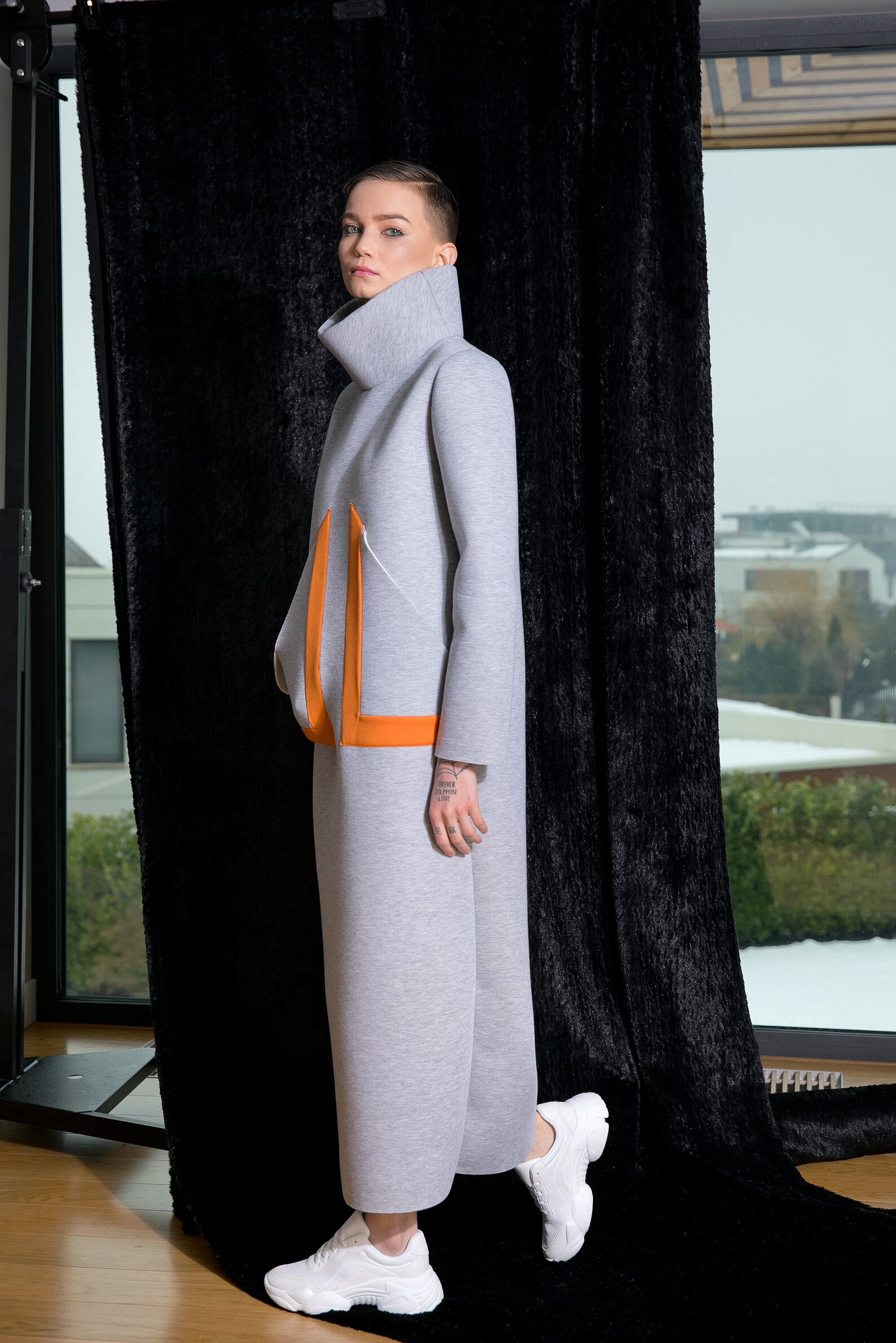 Neoprene Dress Futuristic Clothing Winter Dress Futuristic - Etsy