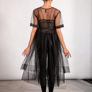 Sheer Dress, See Through Dress, Black Dress, Tulle Dress, Mesh Dress ...